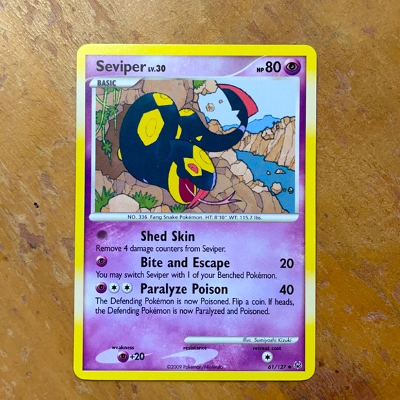 Pokemon Seviper Card